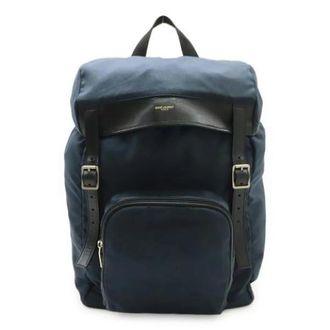 Saint Laurent Pre-owned Canvas Rucksack - - Pre-owned - Damen - Blau - ONE SIZE