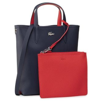 Lacoste Handtasche Lacoste Vertical Shopping Bag NF2991AA Dunkelblau