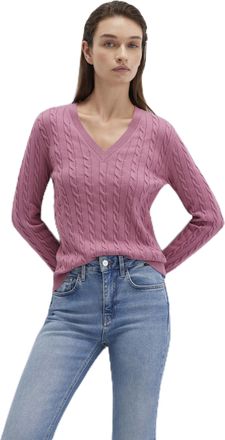 Mavi Damen V-Neck Sweater Pullover, Heather Rose, L
