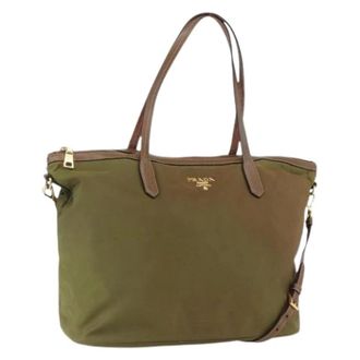 Prada Pre-owned Vintage Nylon Tote Bag - - Pre-owned - Damen - Gr&uuml;n - ONE SIZE