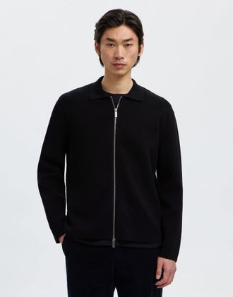 Selected Gilet zipp&eacute; - Noir