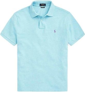 Polo Ralph Lauren Homme, Tops, Bleu, Taille: XL Polo Bleu Clair avec Col