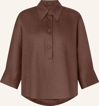 Windsor Windsor. Blusenshirt Aus Leinen Mit 3/4-Arm braun
