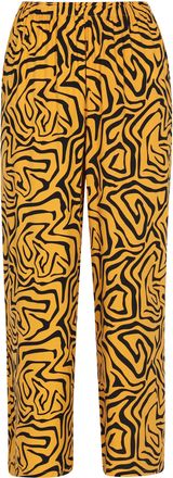 Mymo Hose Frauen senf schwarz