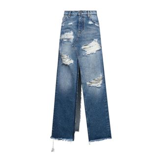 John Richmond Longuette mit Destroyed-Effekt - - Jeans - Damen - Blau - W29