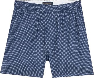 Brooks Brothers Gebl&uuml;mte Baumwollboxershorts - - Underwear - Herren - Blau - L