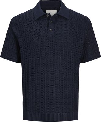 Jack & Jones Male Gestricktes Polo Einfarbig Gestricktes Polo