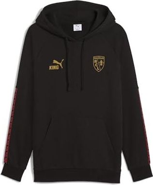 Puma Hoodie King RC Lens Homme L, Black Matte Gold Beige