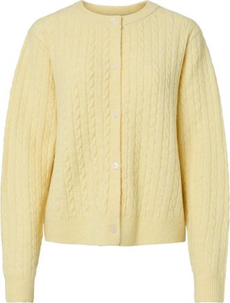 Pieces Pcsilly Ls Cable Cardigan Knit Noos Bc