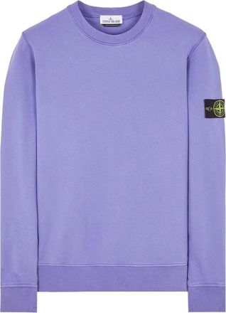 Stone Island Homme, Sweatshirts et sweats &agrave; capuche, Violet, Taille: M Pull ras du cou