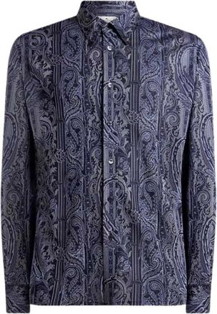 Etro Homme, Chemises, Multicolore, Taille: 3XL Chemise Jacquard Paisley Ramage