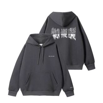 Generic Walk The LINE Hoodie 2025 Bedrucktes Support Merch Sweatshirt Baumwolle Perip-heral Zip Shirt(A Gray,S)