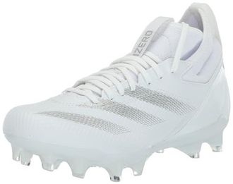 adidas Unisex Adizero Impact American Football Sneaker, White/Silver Metallic/White, 9 US Men