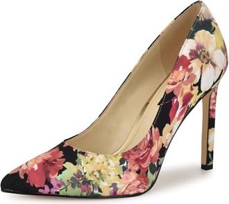 Nine West Escarpins Robe Tatiana Femme, Noir Automne Floral Multi 009, 38.5 EU