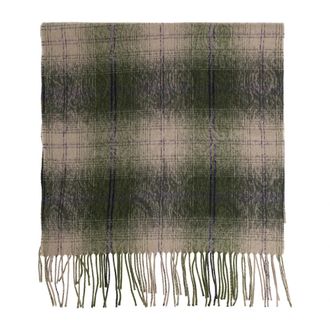 Etro Wollschal mit Fransen - - Accessories - Herren - Gr&uuml;n - ONE SIZE