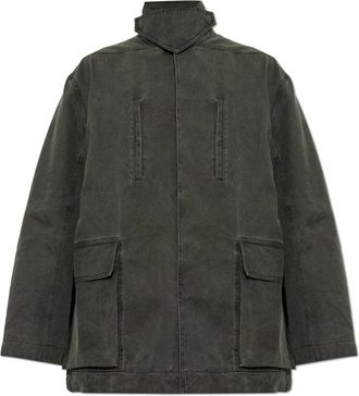 Rick Owens Veste en jean avec poches - Homme - Vestes - Gris - Taille: M