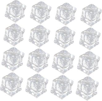 Artibetter 60 Stück Teiliges Klare Acryl Eiswürfel Unregelmäßige Künstliche Fake Ice Cubes Transparente Dekoration und Fotografie Requisiten für Zuhause Hochzeit