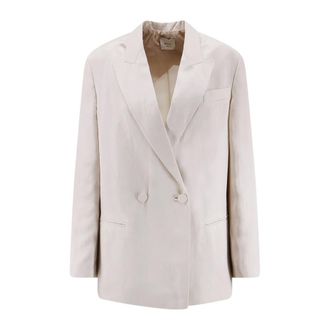 Alysi Femme, Vestes, Blanc, Taille: 36 FR Blazer Crois&eacute;