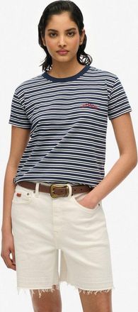 Superdry T-Shirt ESSENTIAL LOGO STR FITTED TEE angenehmes Tragegefühl durch besonders weiche Haptik