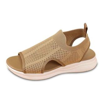 Generic Sandales Femme &eacute;t&eacute; Confortable Orthop&eacute;dique Bout Ouvert Chaussures Respirantes Antid&eacute;rapant D&eacute;Contract&eacute;Es Sandales de Plage Leger Boho Platform Sandal