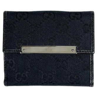 Gucci Pre-owned Vintage Bi-fold Wallet - - Pre-owned - Damen - Schwarzk - ONE SIZE