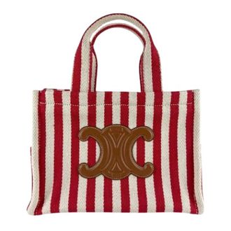 Celine Pre-owned Vintage Canvas Tote Bag - Femme - Pre-owned - Rouge - Taille: ONE Size