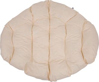 Patio Auflage für Hängesessel oval 144 x 100 cm Hängeschaukel Hängekorb Kissen weich gesteppt