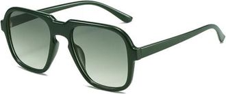 Generic Lunettes De Soleil Vacances Grand Cadre Ext&eacute;rieur Hommes Femmes Shopping(Green)