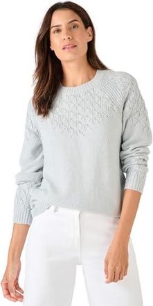Damart Pull Maille Fantaisie Femme Gris Taille 42/44