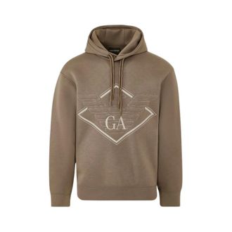 Emporio Armani Homme, Sweatshirts et sweats &agrave; capuche, Beige, Taille: S SweaT-shirt &agrave; capuche