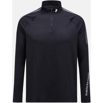 Peak Performance Herren Jacke M Half Zip Baselayer-BLACK-MOTION GREY