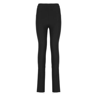 Pinko Schwarze Viskosehose mit Rei&szlig;verschluss - - Trousers - Damen - Schwarzk - 2XS