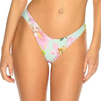 Relleciga Femme Bas de Maillot de Bain Br&eacute;silien Bikini Bottom avec Pli Sakura Flowers L