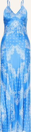 Maje Satinkleid blau