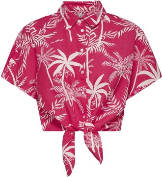 Only Onljakiri Linen S/S Knot Shirt WVN