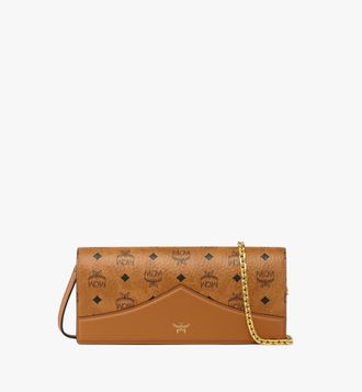 MCM Diamond Clutch in Visetos-Leder-Mix