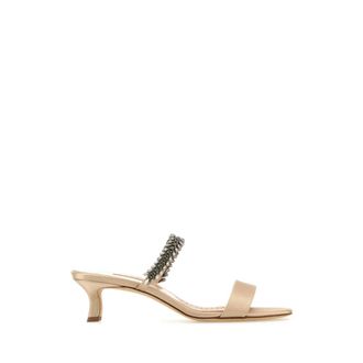 Manolo Blahnik Femme, Chaussures, Beige, Taille: 39 EU Mules Kifasan