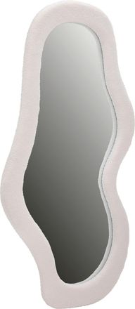 MID.YOU Mid.you Wandspiegel, Creme, Glas, Textil, Holzwerkstoff, Freiform, 70x130x3.5 cm, Bsci, Spiegel, Wandspiegel