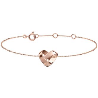 Edenly Origami Herz Armband - 750er Ros&eacute;gold (18 Karat)