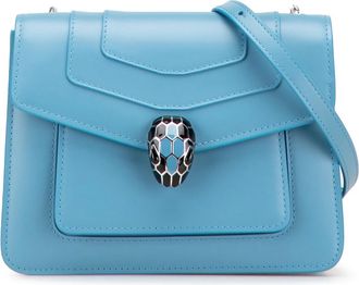 Bulgari Hobo Bags - Leather Serpenti Forever Crossbody - Gr. unisize - in Blau - f&uuml;r Damen