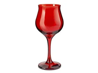 Pasabahce 518728 Wavy Lot de 6 verres à vin en verre, rouge, 37 cl
