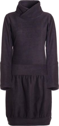 vishes warmes Fleece Winterkleid Ballonkleid mit Stehkragen und Daumenl&ouml;chern - Alternative Bekleidung schwarz 40