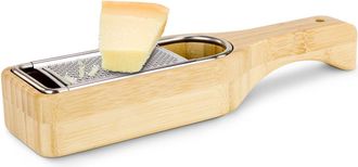 ROMINOX Geschenkartikel K&auml;sereibe // Grana - Parmesanreibe aus Bambus, integrierter Auffangbeh&auml;lter, scharfe Edelstahlreibe, einfache Reinigung, Stabiler Grif