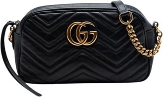 Gucci Sac bandouli&egrave;re matelass&eacute; Pre-owned - Femme - Pre-owned - Noir - Taille: ONE Size