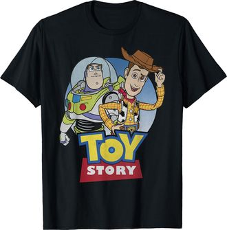 Disney Pixar Toy Story Buzz and Woody Filmlogo T-Shirt