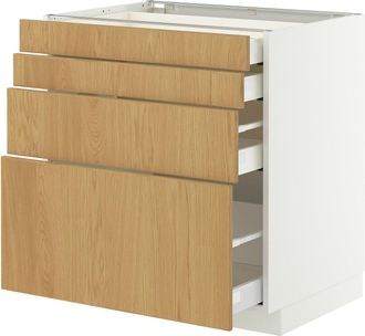 IKEA METOD / MAXIMERA Unterschr., 4 Fronten/4 Schubladen