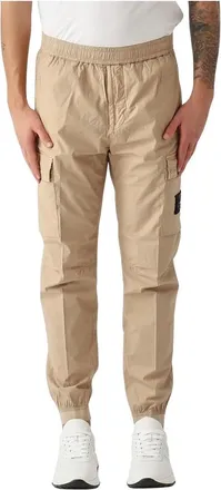 Stone Island Homme, Pantalons, Beige, Taille: W34 Pantalon Cargo Paracadute