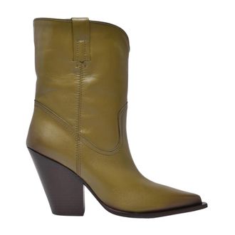 Elena Iachi Femme, Chaussures, Vert, Taille: 38 EU Texanino Stivaletto