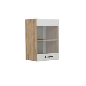 Vicco Meuble de Cuisine Haut vitr&eacute; R-Line, Blanc Campagne, 40cm