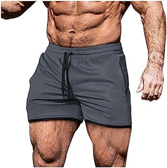 Generic Short de surv&ecirc;tement pour homme, taille &eacute;lastique, respirant, l&eacute;ger, respirant, short dentra&icirc;nement de sport avec cordon de serrage et poches pour le 